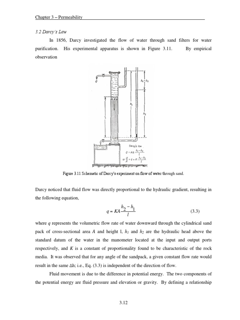2b-Darcy_experiment_permeability.pdf | Permeability (Earth Sciences ...