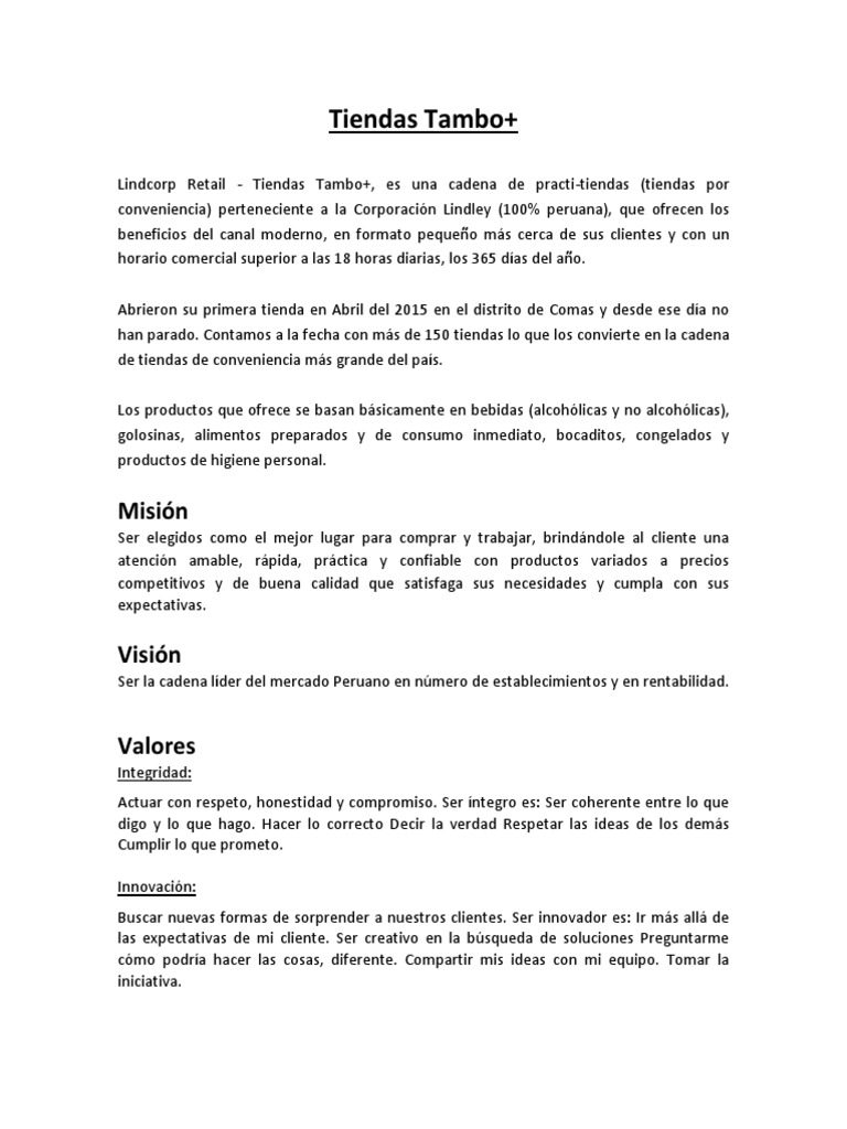 Lindcorp Retail | Descargar gratis PDF | Tienda de conveniencia | Cliente