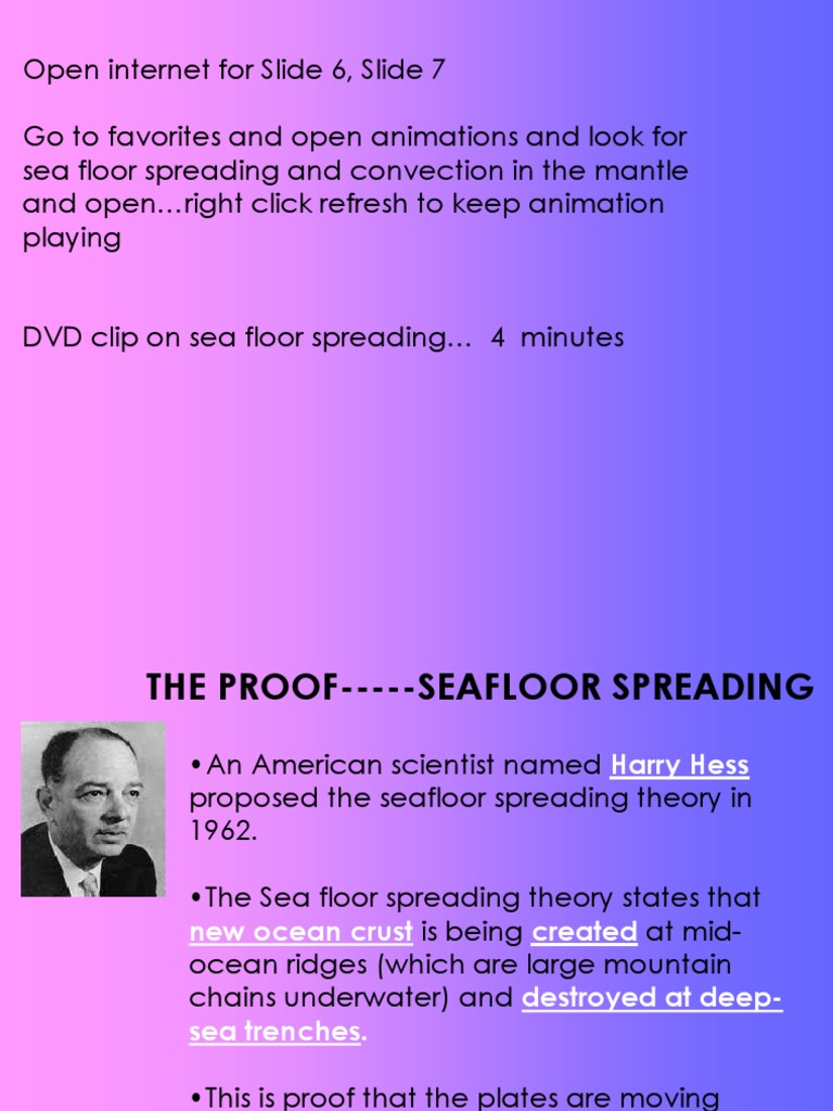 Sea Floor Spreading PowerPoint | Download Free PDF | Plate Tectonics ...