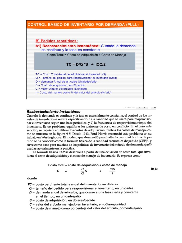 Reabastecimiento Gradual en Inventarios | PDF