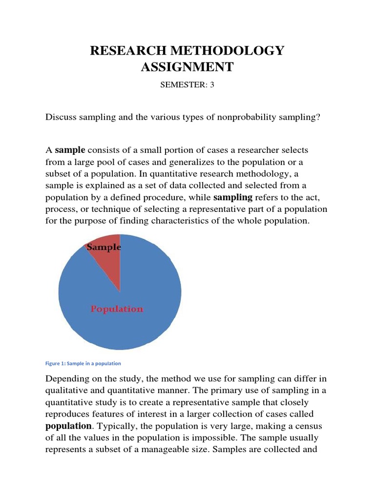 Research Methodology Assignment | Sampling (Statistics) | Qualitative ...