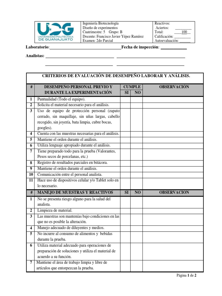 Check List CPB | PDF | Prueba / examen | Informática y tecnología de la ...