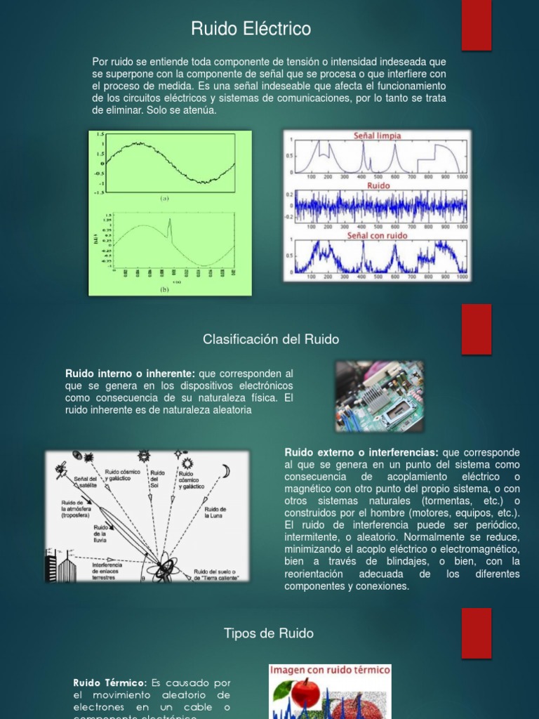 Ruido Electrico y Señal A Ruido | PDF | Electricidad | Corriente eléctrica