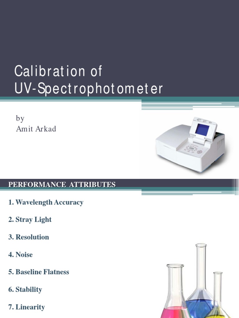 UV Spectrophotometer Calibration Guide | PDF | Absorbance ...