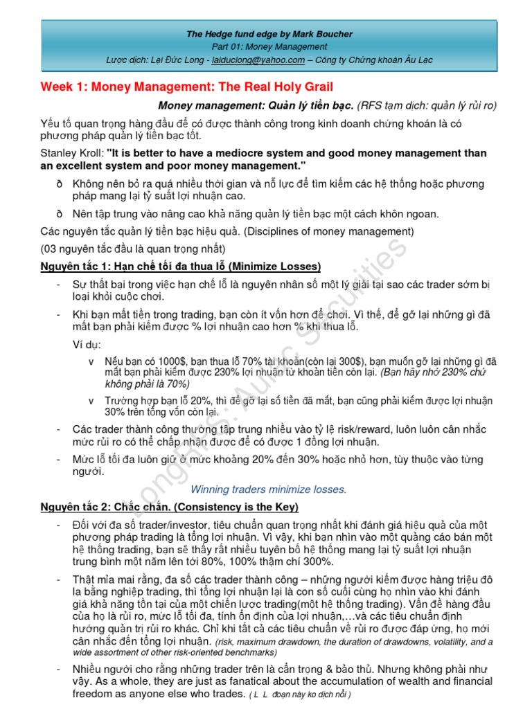 Money Management | PDF