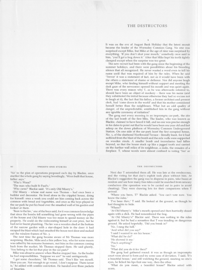 3 The-Destructors-Graham Greene PDF | PDF