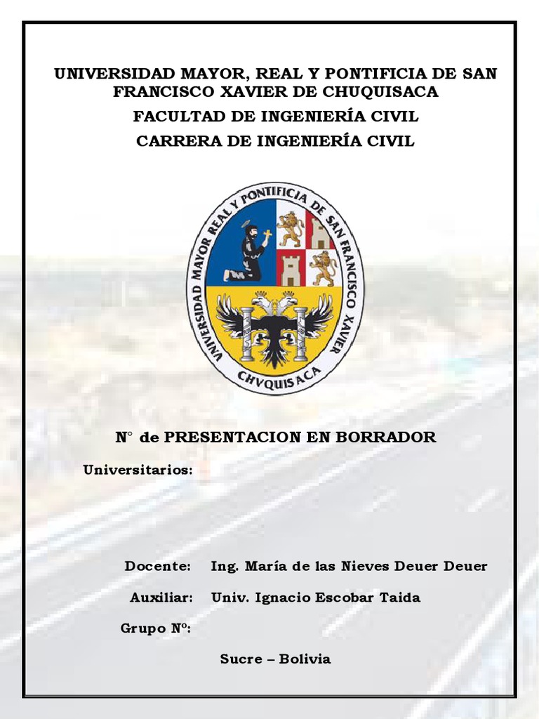 Universidad Mayor, Real Y Pontificia De San Francisco Xavier De ...