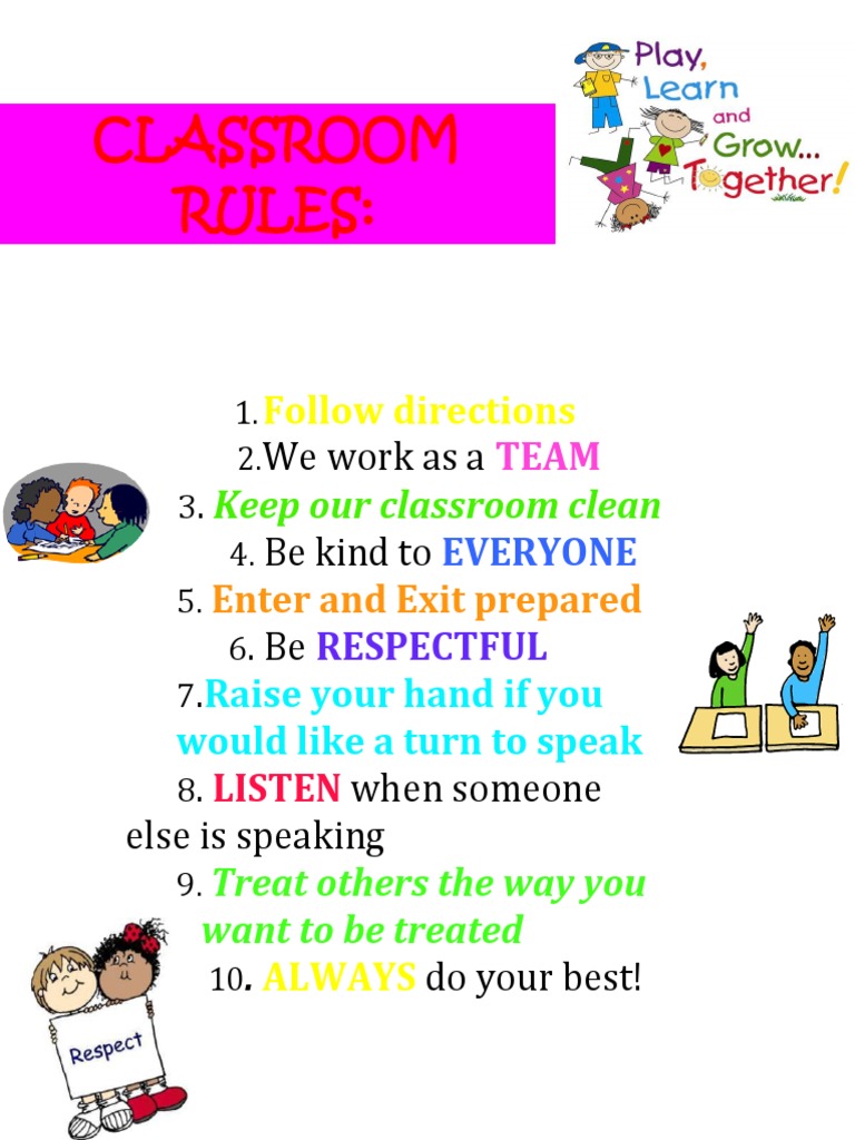 Classroom Rules1 | PDF