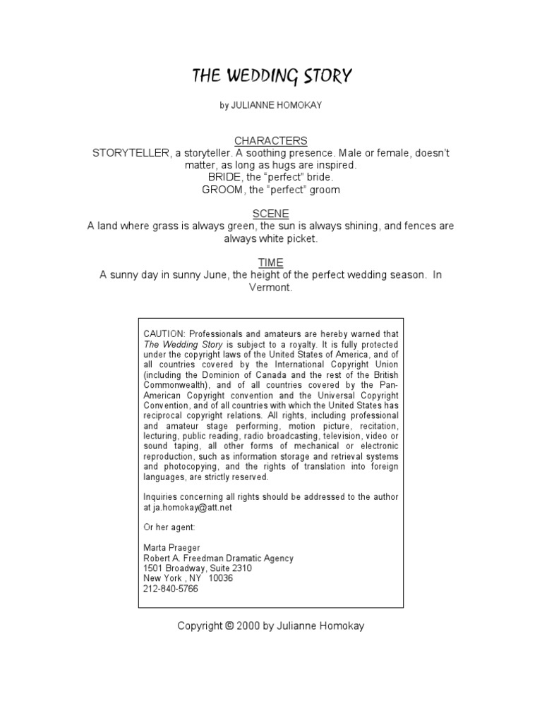 Wedding Story | PDF | Wedding