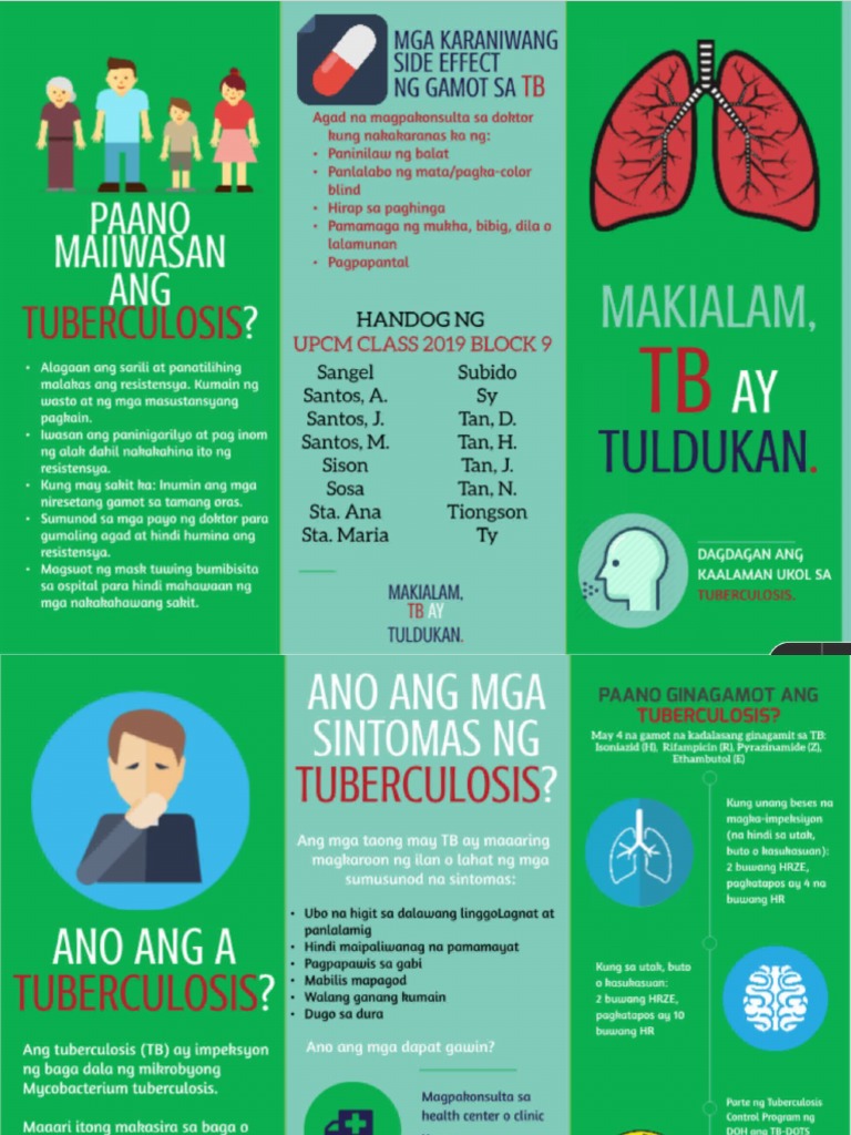 MED 251 Block 9 PHL Brochure and Tarp | PDF | Tuberculosis | Infection