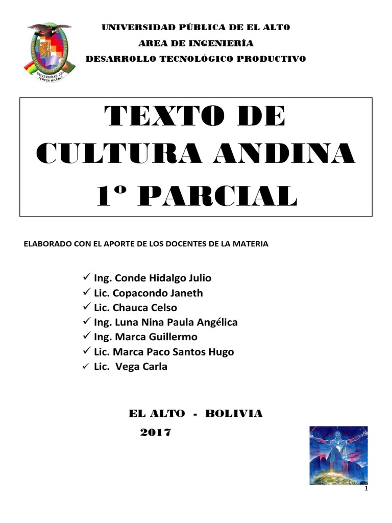 Cultura Andina 1ºparcial | PDF | Sociedad | Ideologías