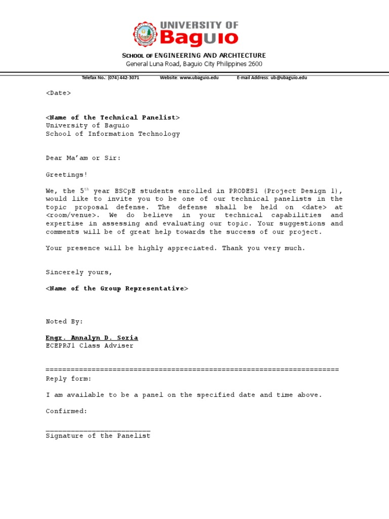 Invitation Letter Panelist | PDF | Career & Growth