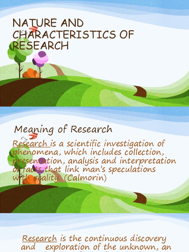 Characteristics of Research | PDF | Scientific Method | Methodology