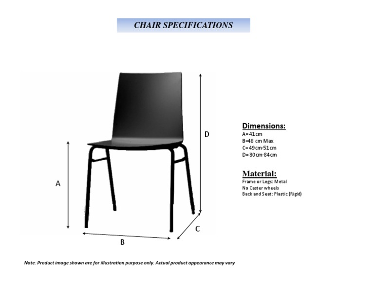 Chair Specifications and Dimensions | PDF