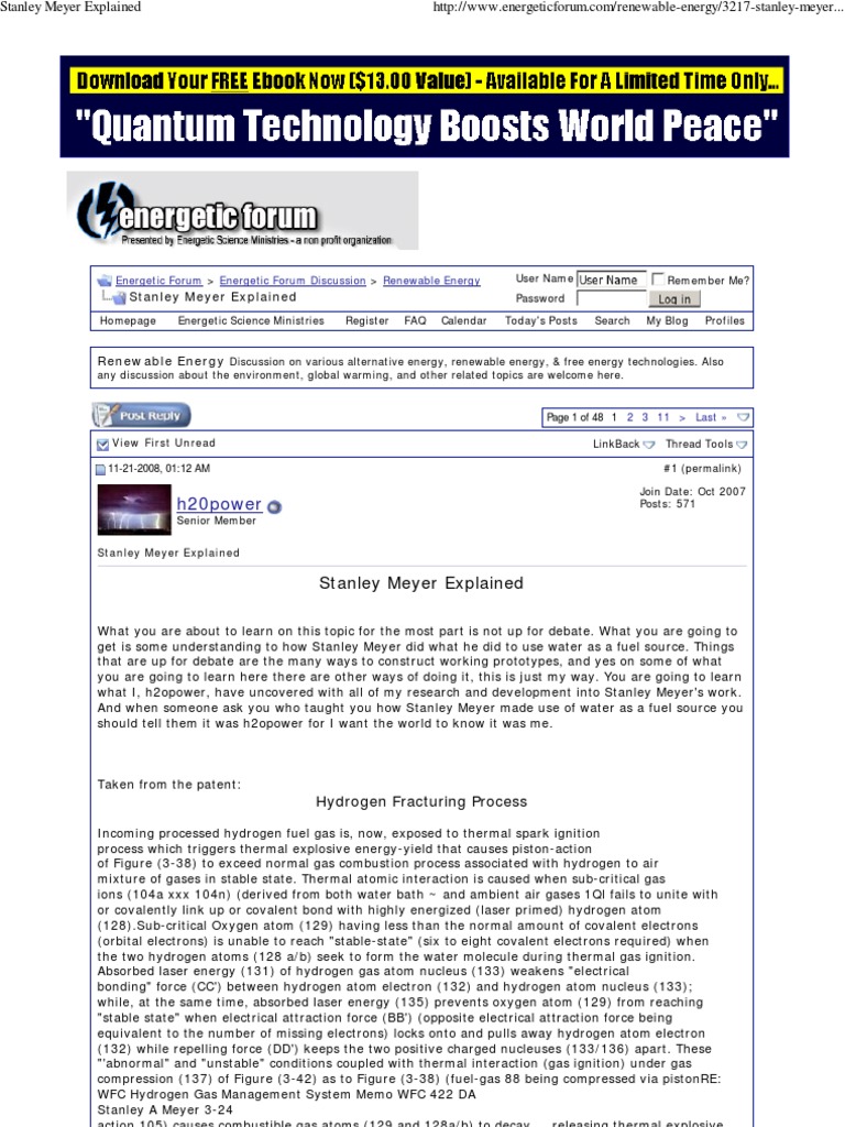 Stanley Meyer Explained | PDF | Ion | Transformer