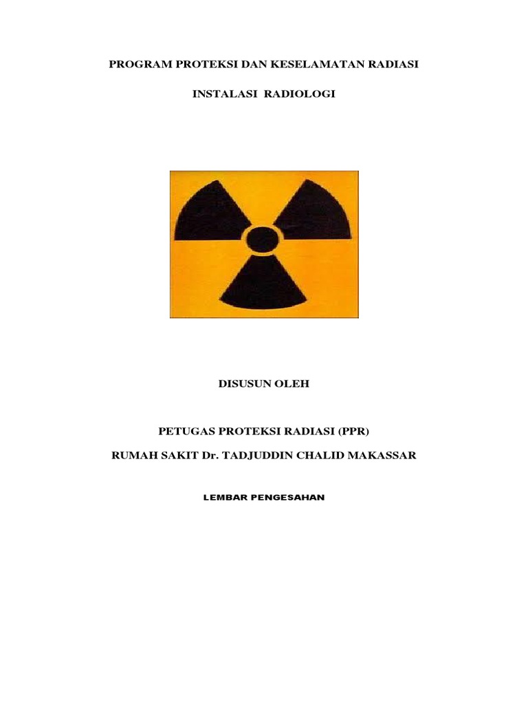 337341-Program Proteksi Dan Keselamatan Radiasi UPLOAD | PDF