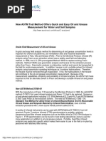 Method 1664 Revision B N Hexane Extractable Material HEM Oil and Grease ...