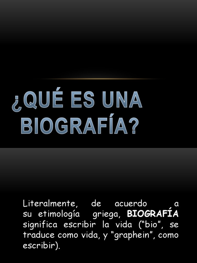 biografia.ppt | Biografía | Libros | Prueba gratuita de 30 días | Scribd