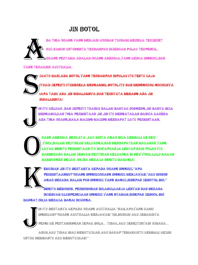 Jin Botol | PDF