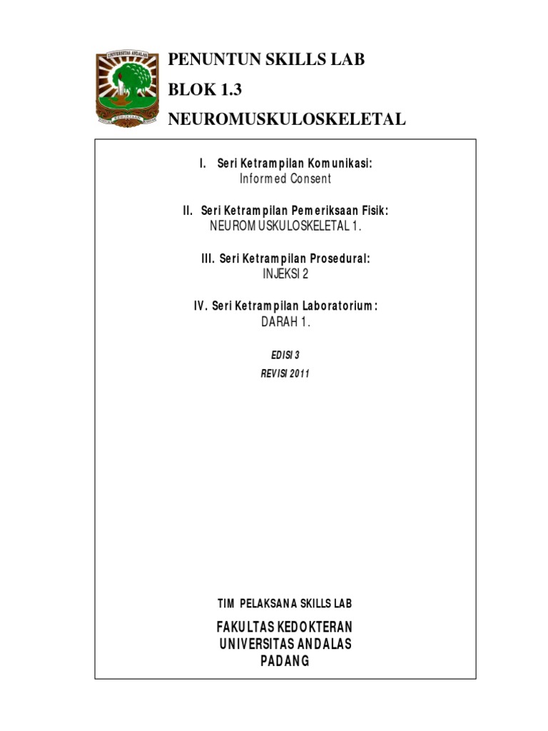 Skills Lab BloK 1 PDF | PDF | Karier & Perkembangan