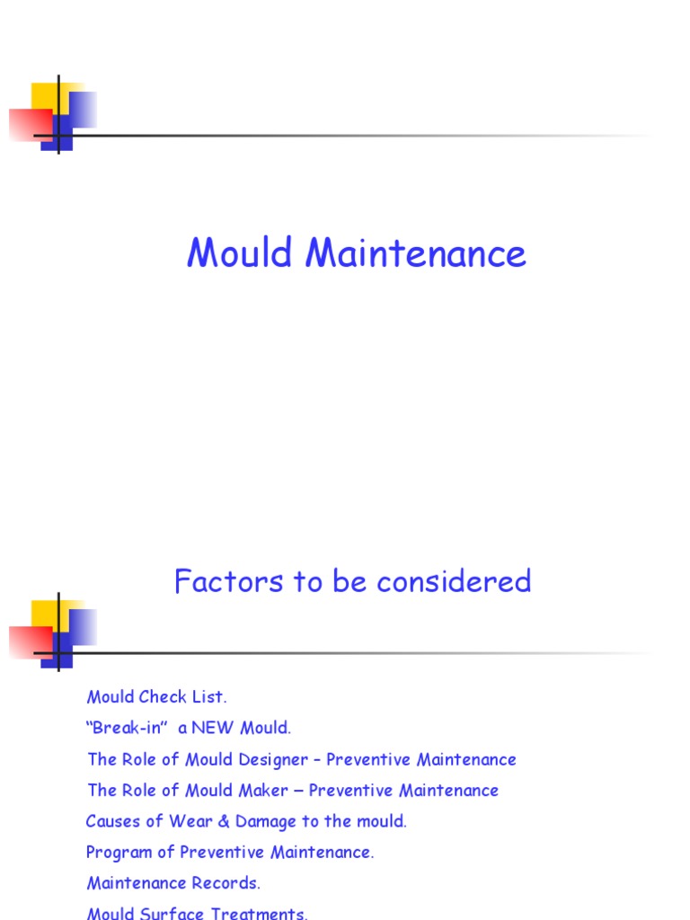 Mould Maintenance | Industrial Processes | Materials