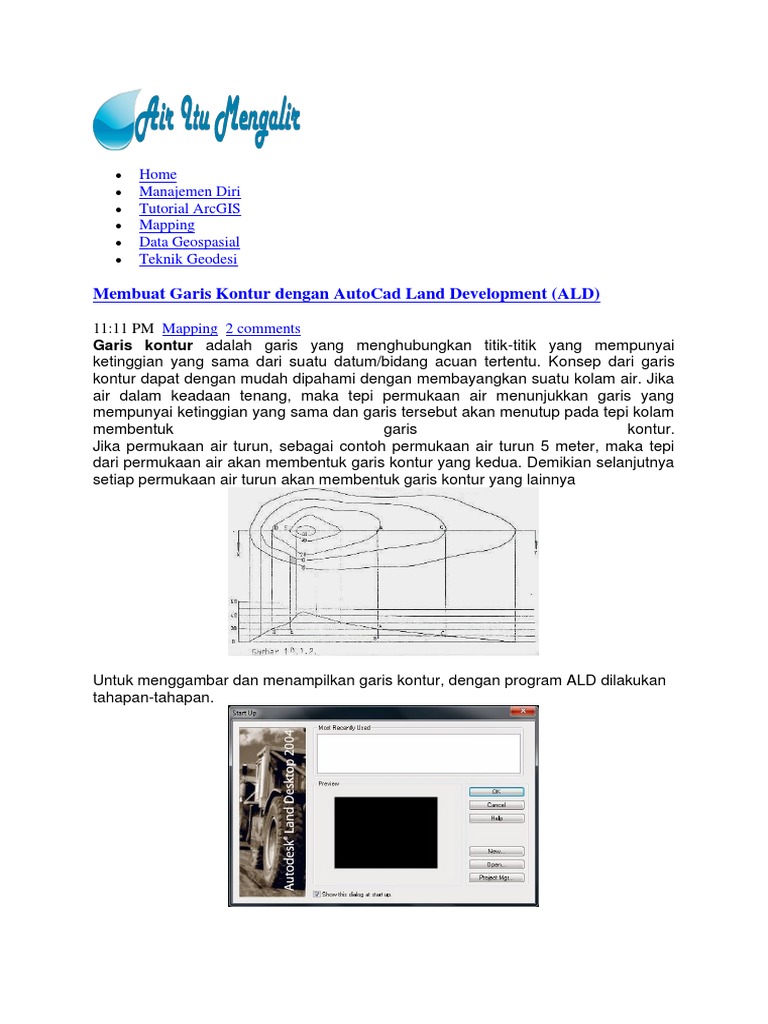 Membuat Garis Kontur Dengan Autocad. | PDF | Metode & Bahan Ajar