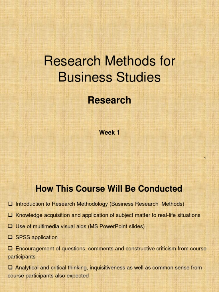 Research Methods For Business Studies | PDF | Science | Evaluation