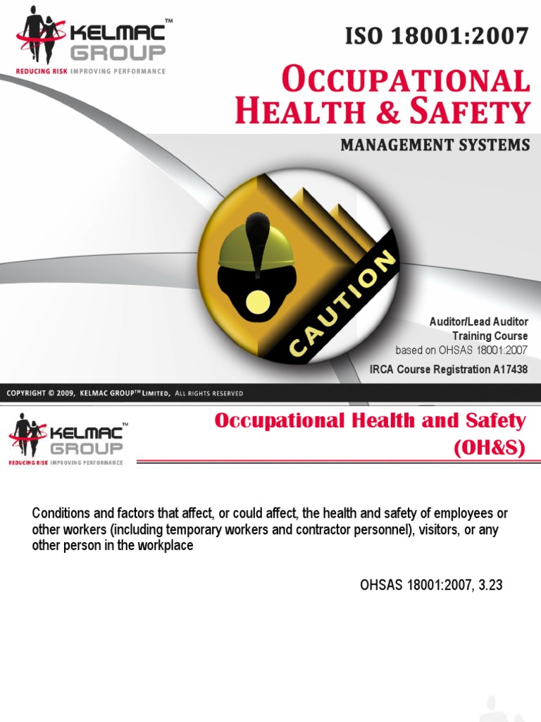 Ohsas 18001 2007 | PDF | Auditor's Report | Audit