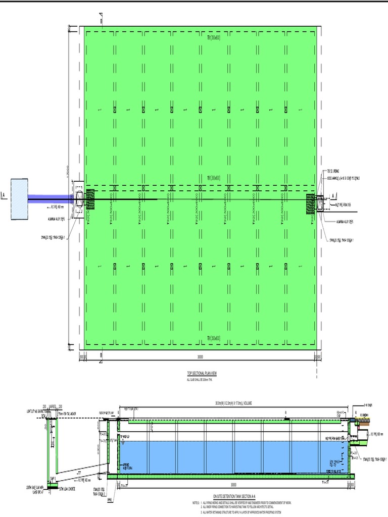On-Site Detention Tank Drawings and Details | PDF
