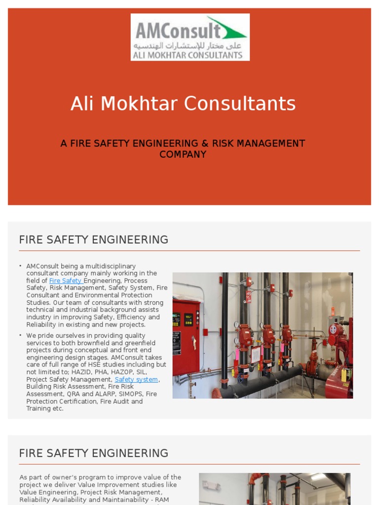 Ali Mokhtar Consultants For Safety Consultant | PDF | Risk Assessment | Risk