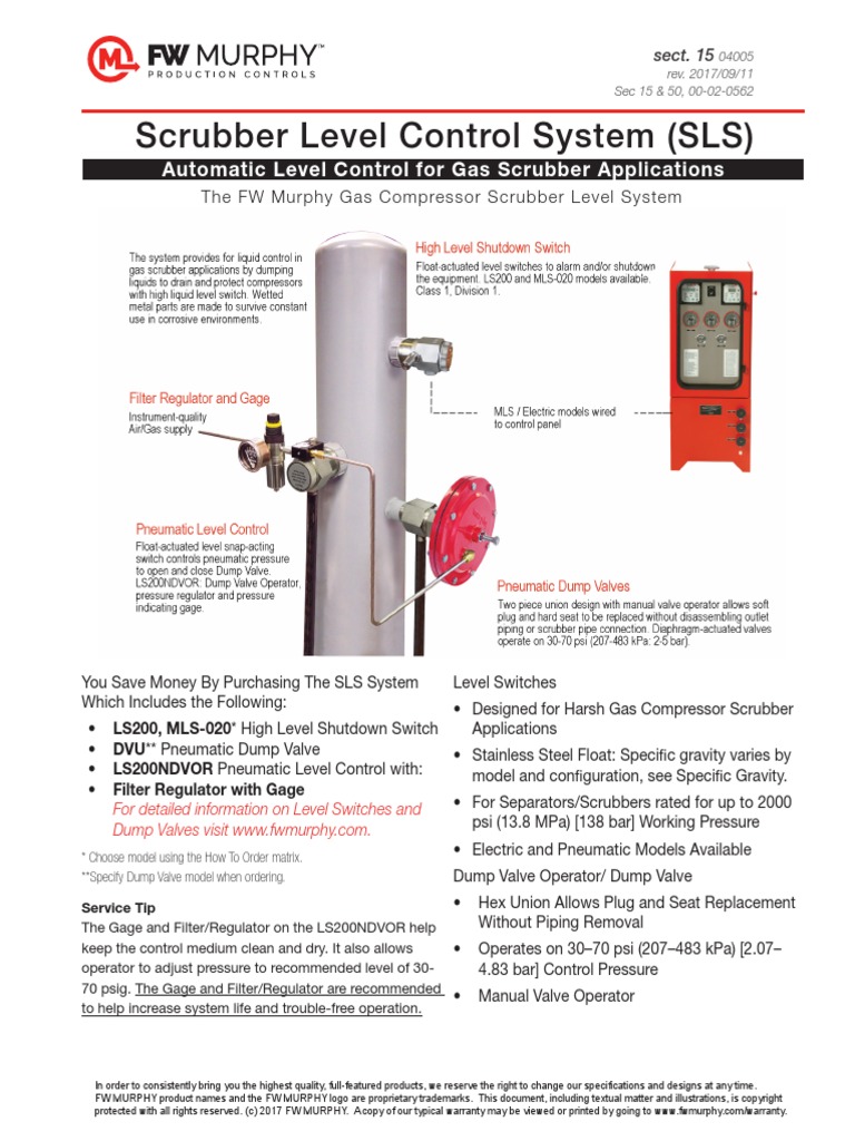 Level Switch Murphy | PDF | Valve | Gas Technologies