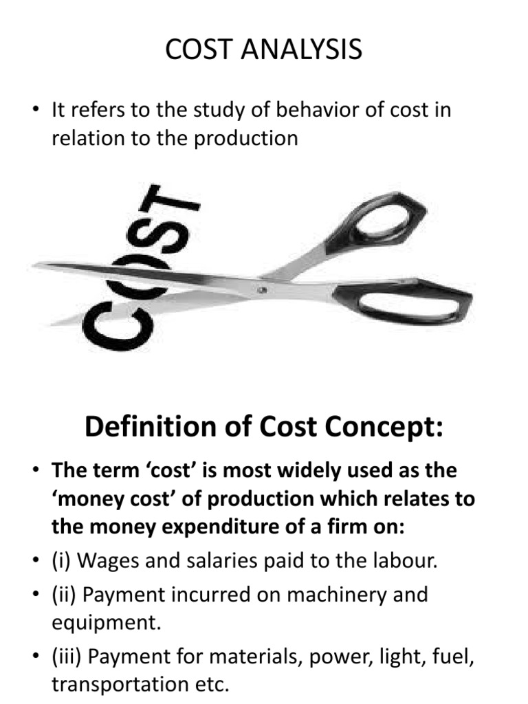 Cost Analysis | Download Free PDF | Average Cost | Economics