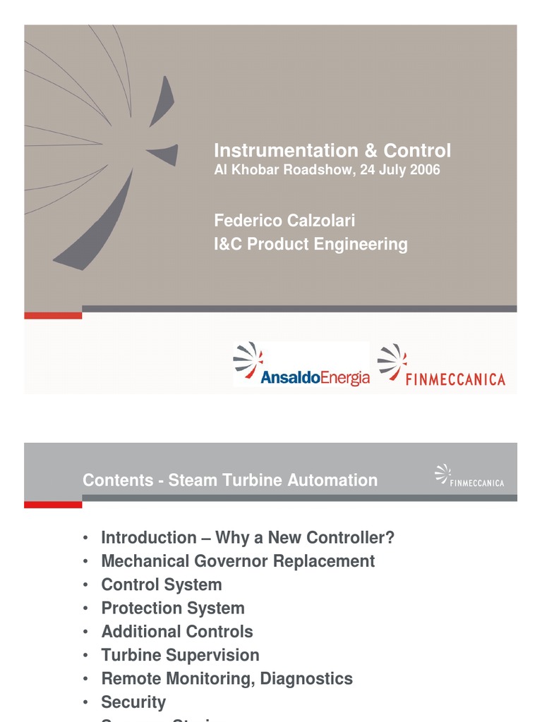 Steam Turbine Protection System | PDF | Automation | Turbine