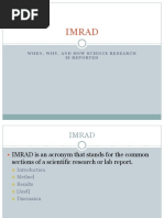 IMRaD Format | PDF | Scientific Method | Inquiry