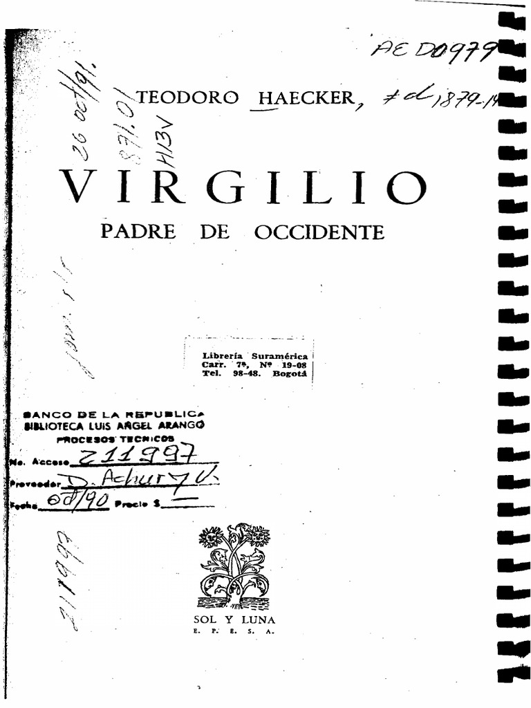 Virgilio. Padre de Occidente - Theodor Haecker | PDF | Verdad | Fe