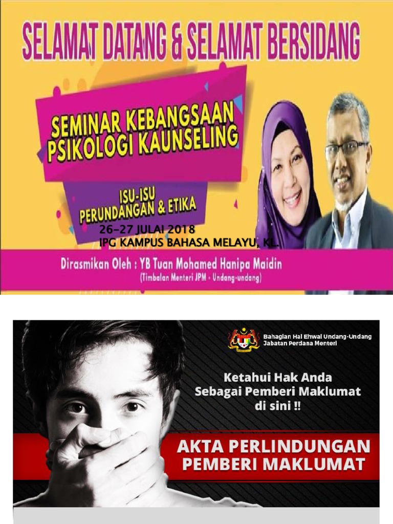 Akta Perlindungan Pemberi Maklumat | PDF