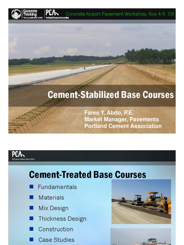 1 Cement Treated Bases - Abdo | PDF | Road Surface | Construction Aggregate