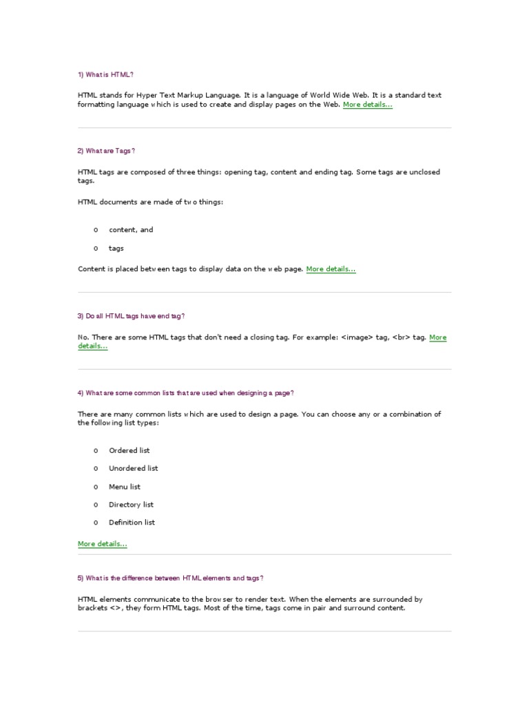 HTML Css Theory | Download Free PDF | Html Element | Html