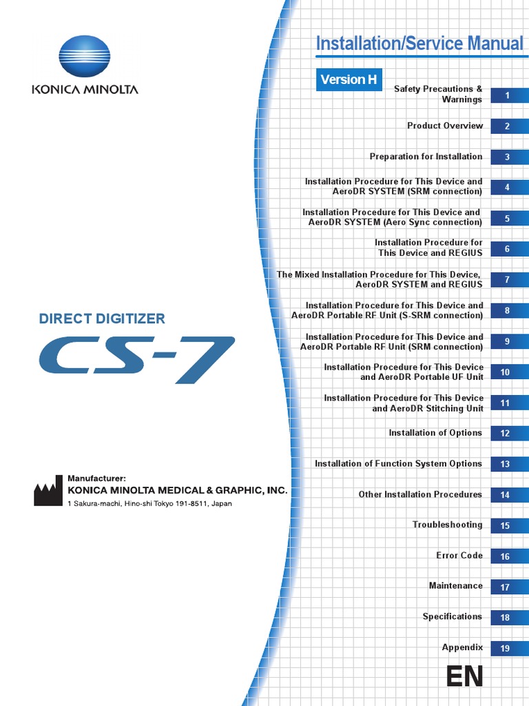 KONICA MINOLTA CS7 Installation & Service Manual | PDF | Wireless Access Point | Local Area Network