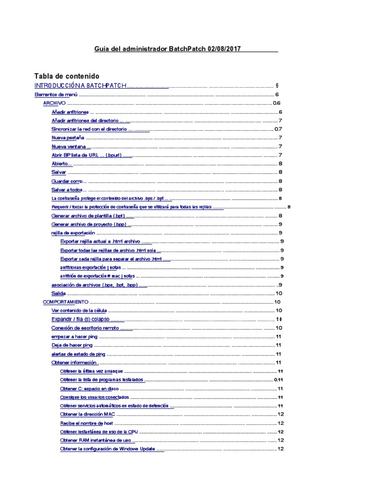 BatchPatch Admin Guide - En.es | PDF | Directorio Activo | Archivo de computadora
