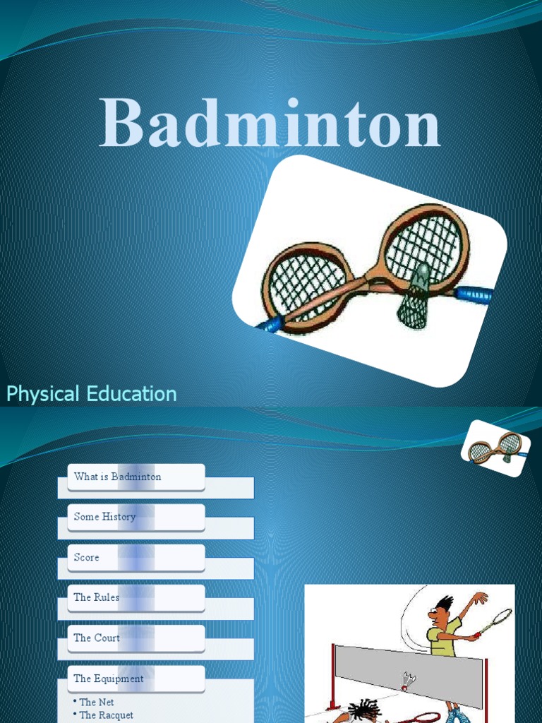 Badminton: Physical Education | PDF | Competitive Games | Games Of ...