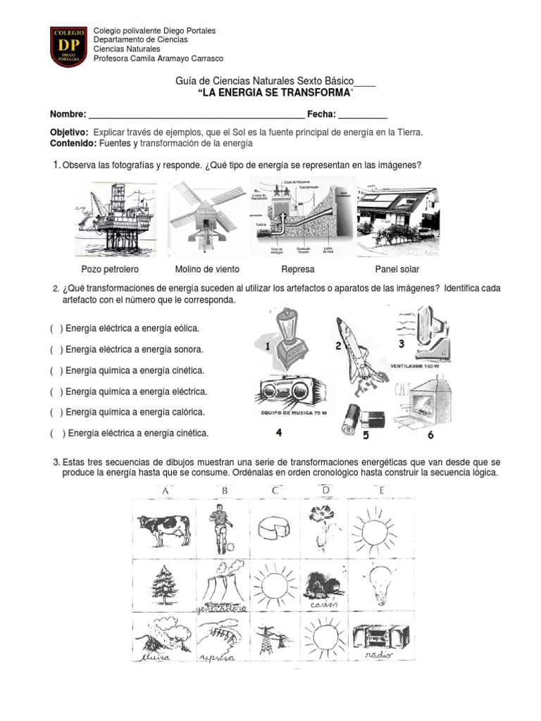 Guia Sexto Transformacion de La Energia
