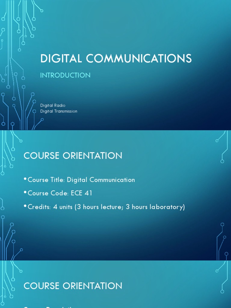 1 Digital Modulation - Introduction. | PDF | Modulation | Data Transmission