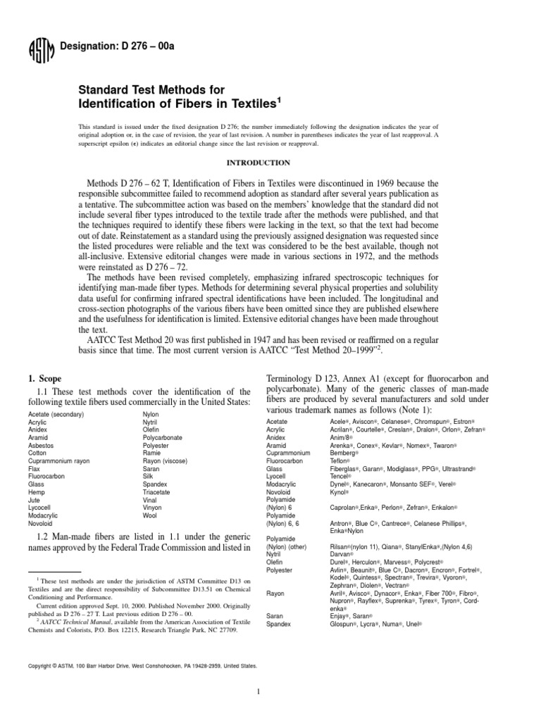 Astm D276 PDF | PDF | Infrared Spectroscopy | Refractive Index