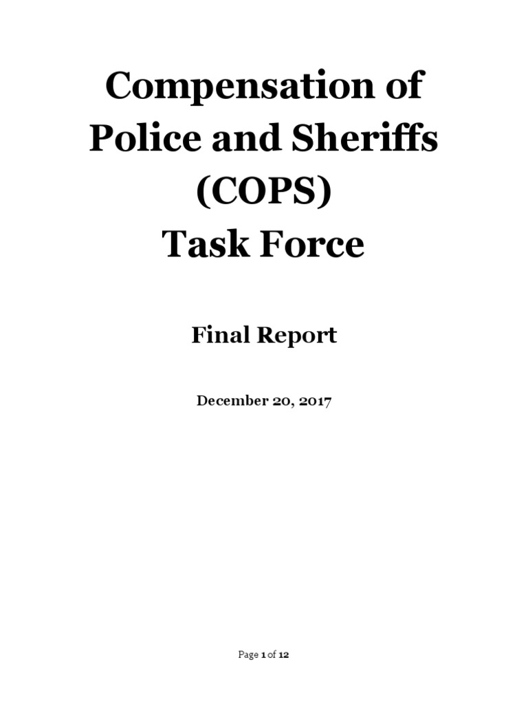 Cops Final Report 2017 PDF | PDF | Sheriffs In The United States | Police