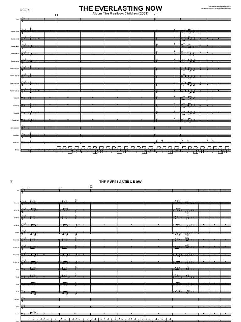 Score Everlasting Now | PDF | Organologie élémentaire | Aérophones