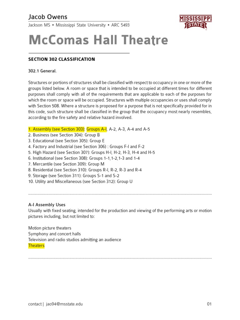 Mccomas Hall Theatre: Jacob Owens | PDF | Toilet | Building Engineering