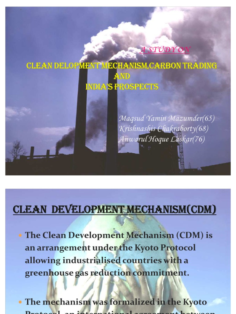 Clean Delopment Mechanism, Carbon Trading | PDF | Clean Development ...