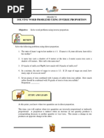 Partitive Proportions Word Problems | PDF | Ratio | Triangle