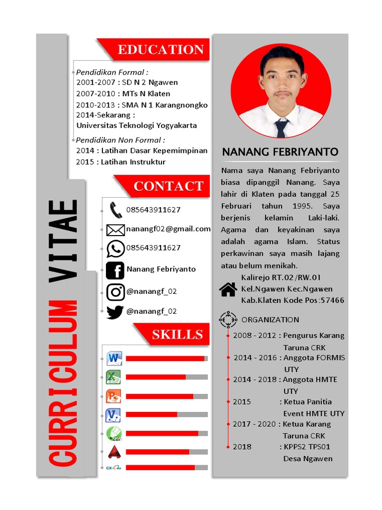 Contoh CV Kreatif | PDF